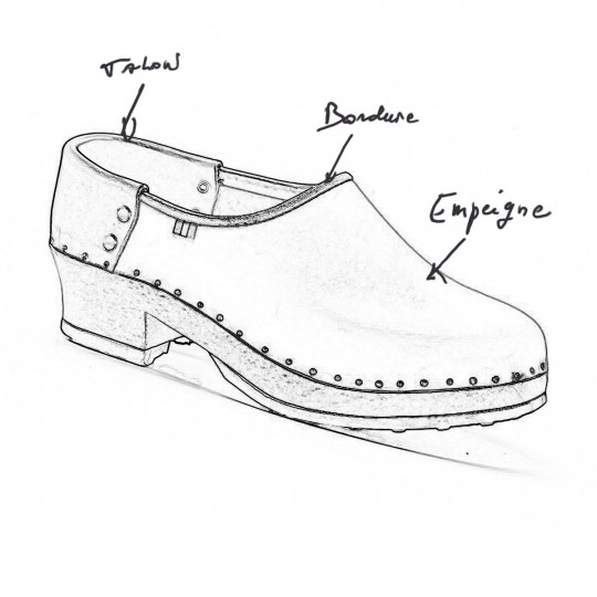 Galoches personnalisées (cuir, bois), fabrication artisanale - galoche ...